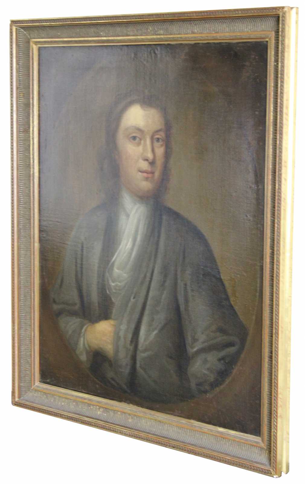 Antique 19th Century English Philosopher Portrait Oil Painting Young ...